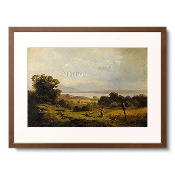 Artist:  Lier, Adolf Heinrich,1826-1882 Imagetitle:  View on the Starnberger See/Lake of Starnberg. Location:  Bayer.Sta...
