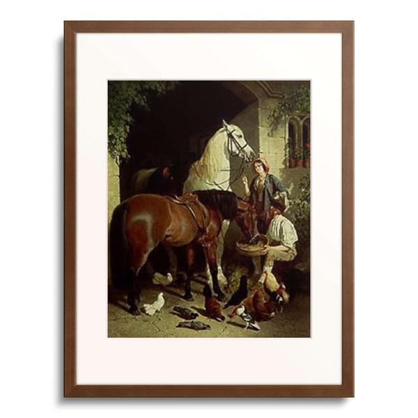 作家名:ジョン・フレデリック・へリングArtist:Herring John Frederick 1795-1865 Imagetitle:Beim Futtern der Pferde. 1854. Dimensions:127 x 10...
