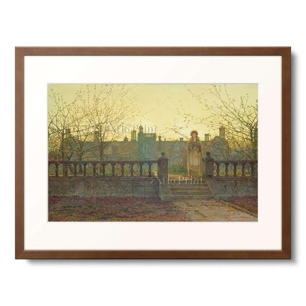 作家名ジョー・アトキン・グリムショーArtist:Grimshaw, John Atkinson 1836-1893 Imagetitle:Lady Bountifulle leaving a retirement home in the ...