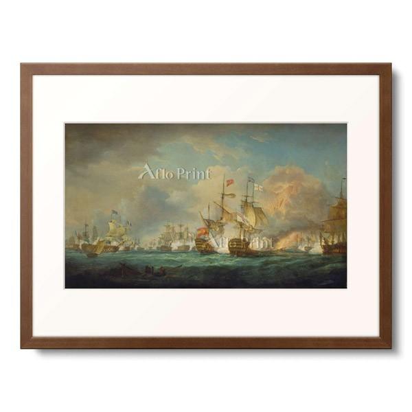 Artist:  Whitcombe, Thomas,1752-1824 Imagetitle:  The Battle of Trafalgar, 21st October 1805. Painted 1806. Dimensions: ...