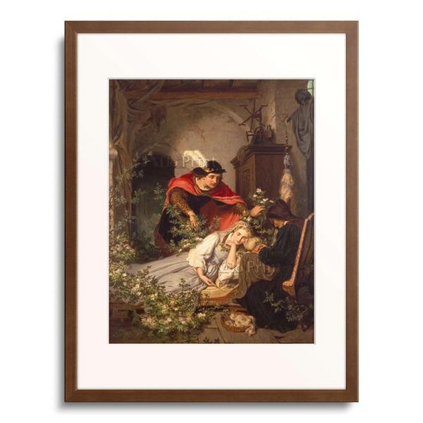 Artist:  Risse, Roland,1835 - probably 1887 Imagetitle:  Dornroschen und der Prinz. Dimensions:  48,3 x 38,1 cm Location...