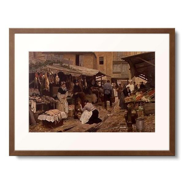 作家名:ヴィクトル・ガブリエル・ギルバートArtist:Gilbert, Victor Gabriel 1847-1933 Imagetitle:Szene auf einem franzosischen Markt. 1882. Dime...