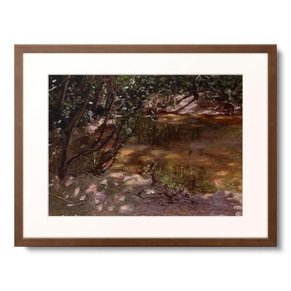 Artist:  Koester, Alexander,1864-1932 Imagetitle:  Waldweiher bei Brixen. Dimensions:  69 x 98,5 cm Location:  Bayer.Sta...