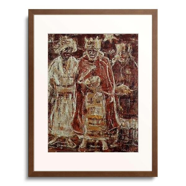 Artist:  Rohlfs, Christian,1849-1938 Imagetitle:  Die heiligen drei Konige. 1928. Dimensions:  100 x 80 cm Medium:  Temp...