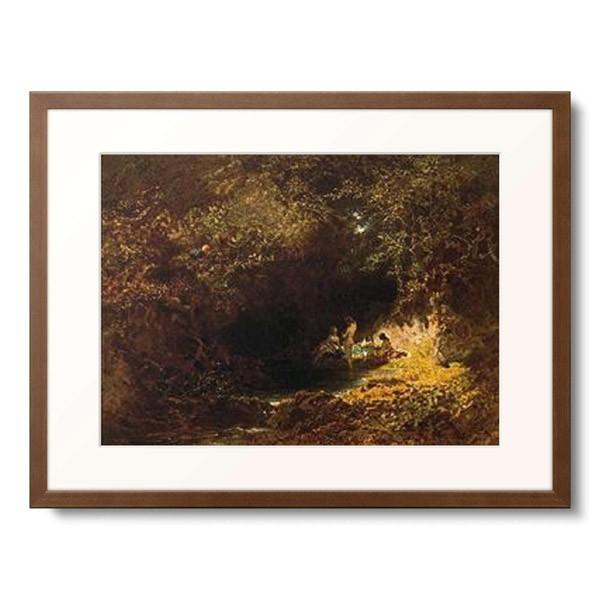 作家名:カール・シュピッツヴェーク  ( 1808年 - 1885年 ) 国籍:ドイツ ジャンル:ドイツロマン主義  Artist: Spitzweg, Carl,1808-1885 Imagetitle:Badende Nymphen. ...