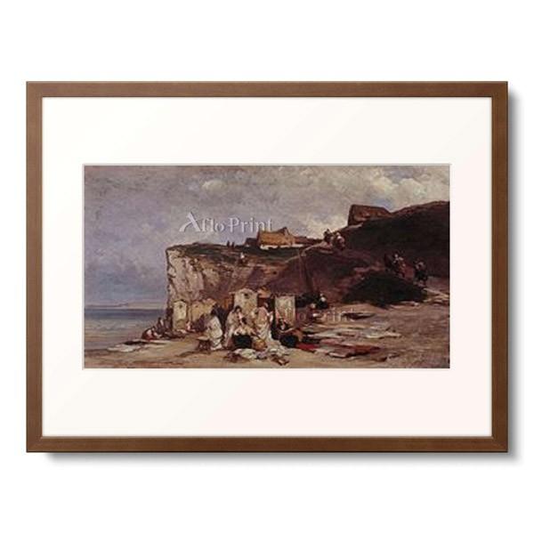 作家名:カール・シュピッツヴェーク  ( 1808年 - 1885年 ) 国籍:ドイツ ジャンル:ドイツロマン主義  Artist: Spitzweg, Carl,1808-1885 Imagetitle:Women bathing, Di...