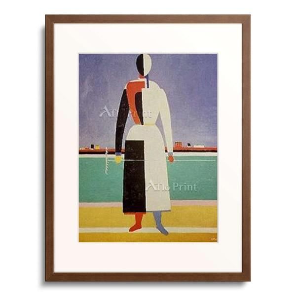 作家名:カジミール・マレーヴィチロシアの作家抽象絵画ロシア・アヴァンギャルドArtist: Malewitsch, Kasimir,1878-1935 Imagetitle:Woman with a rake. 1915. 所蔵:Mosco...