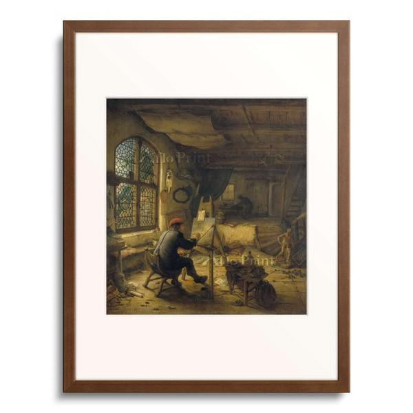 Artist:  Ostade, Adriaen van,1610-1685 Imagetitle:  The Painter in his workshop. 1663 Dimensions:  38 x 35,5 cm Medium: ...