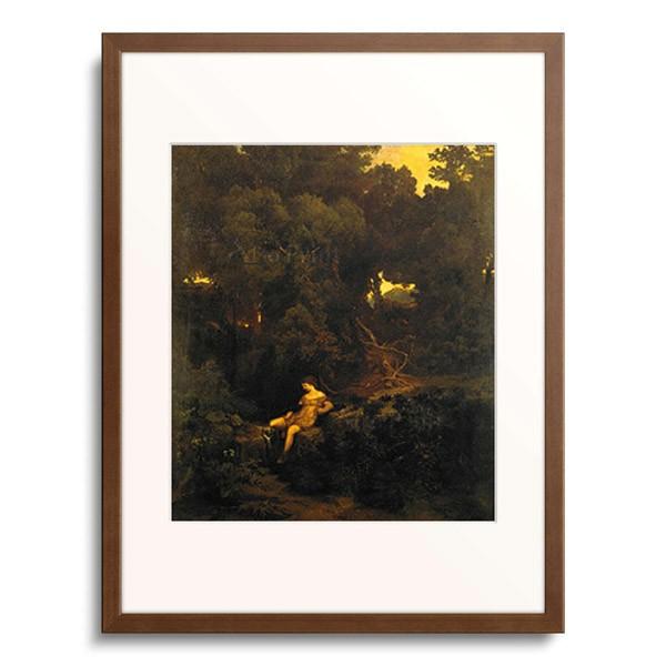 作家名:アルノルト・ベックリン  ( 1827年 - 1901年 ) 国籍:スイス ジャンル:象徴主義 Artist: Bocklin, Arnold,1827-1901 Imagetitle:Nymphe an der Quelle. 1...