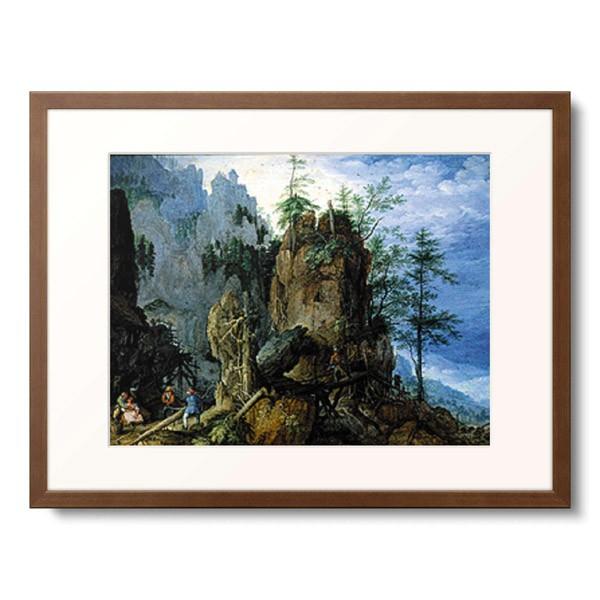 Artist:  Savery, Roelant Jakobsz,1576-1639 Imagetitle:  Gebirgslandschaft mit Holzfallern. 1610. Dimensions:  27 x 36 cm...