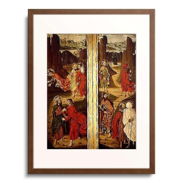 Artist:  Meister d.Dinkelsb.Marienlebens,um 1480 Imagetitle:  Aussendung der Apostel. Li.u.re..Flugel eines Altars. Loca...