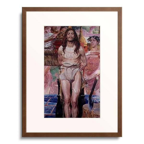 Artist:  Malczewski, Jacek,1854-1929 Imagetitle:  Johannes der Taufer und Salome. 1911. Dimensions:  194 x 118 cm