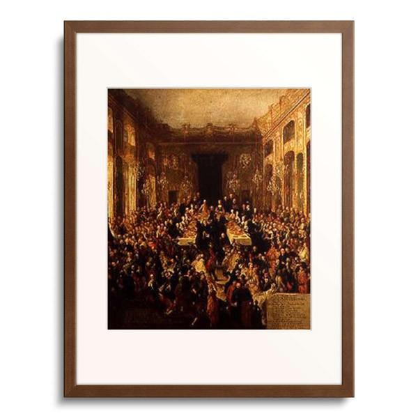 Artist:  Auerbach, Johann Gottfried,1697-1753 Imagetitle:  Hochzeitsmahl anlasl.der Vermahlung Alberts von Sachsen-Tesch...