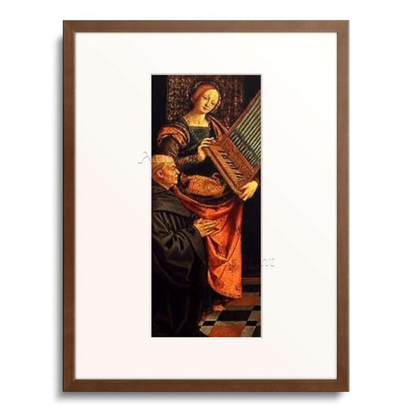 Artist:  Ferrari, Gaudenzio (G.de Vincio),1480-1546 Imagetitle:  Die hl.Cacilia mit einem Stifter. Location:  Moskau, Pu...