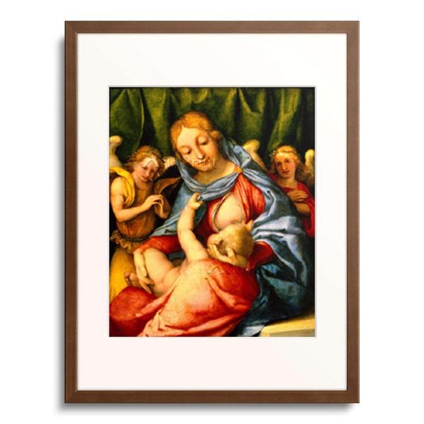 Artist:  Lotto, Lorenzo,um1480-1556 Imagetitle:  Madonna mit Kind und Engeln (Madonna del Latte). Location:  Moskau, Pus...