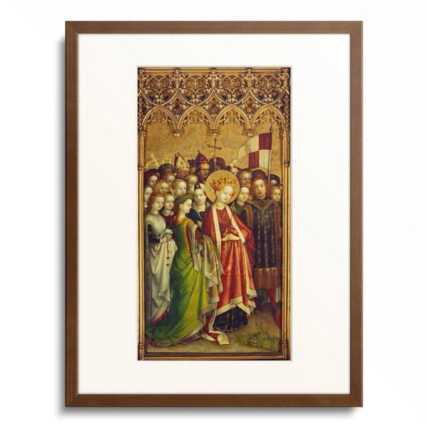 Artist: Lochner, Stephan,um 1410-1451 Imagetitle: Dreikonigsaltar im Dom zu Koln: Die hl. Ursula mit ihrem Gefolge.