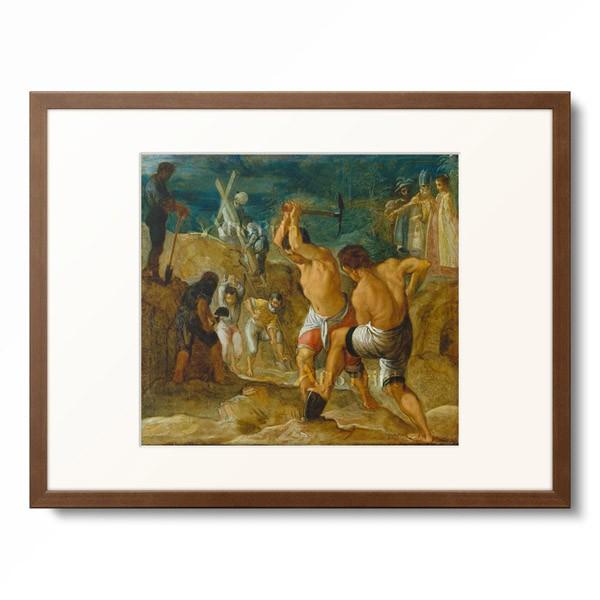 Artist: Elsheimer, Adam,1578-1610 Imagetitle: The Frankfurt Altarpiece of the Exaltation of the True Cross: The Digging ...