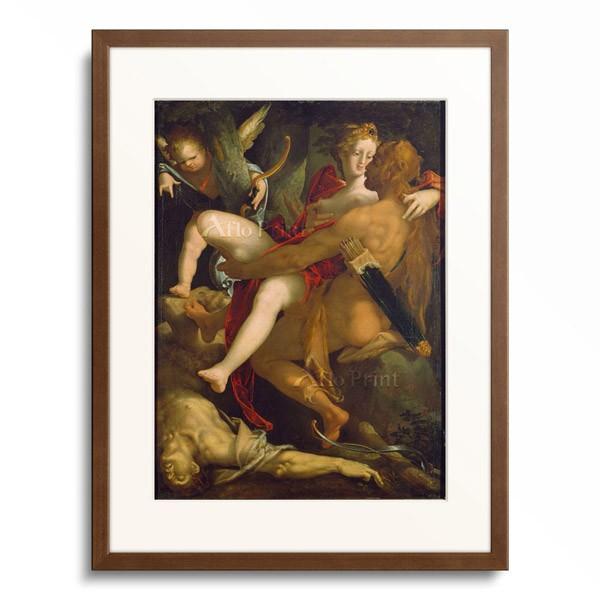 Artist: Spranger, Bartholomaus,1546-1611 Imagetitle: Hercules, Deianeira and the dead centaur Nessus. 1580's. Dimensions...