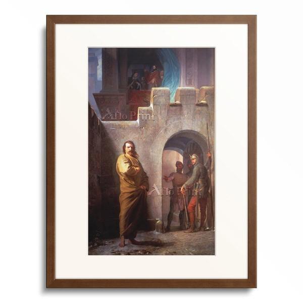 Artist: Schwoiser, Eduard,1826-1902 Imagetitle: Kaiser Heinrich IV. in Canossa. Location: Stiftung Maximilianeum Munchen