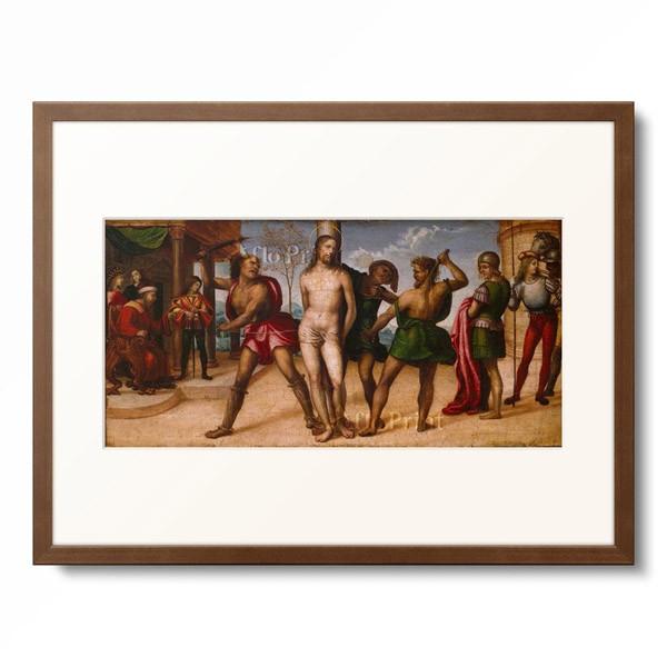 Artist: Sodoma (Giovanni A.Bazzi),um1477-1549 Imagetitle: The castigation of Christ. About 1510. Dimensions: 36,5 x 70,3...