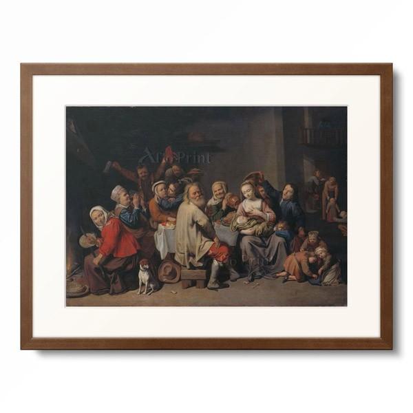 所蔵: バイエルン州立絵画コレクションArtist: Ryckaert III., David,1612-1661 Imagetitle: The Bean Feast. 1648 Dimensions: 80,7 x 113,5 cm M...