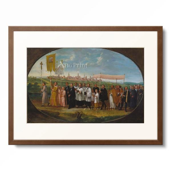 Artist: Sichelbein d.A., Johann Friedrich,1648-1714 Imagetitle: Transfer of the wonder host of Benningen (with view of M...