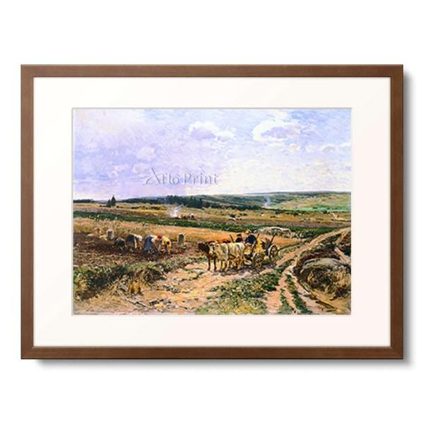 Artist:  Muhlig, Hugo,1854-1929 Imagetitle:  Potato harvest. Dimensions:  62 x 80 cm Location:  Private Collection