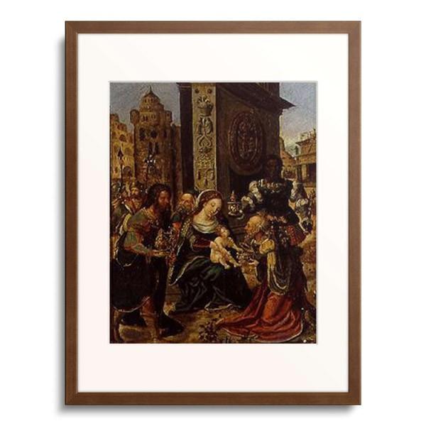 Artist:  Coecke van Aelst, Pieter (I.),1502-1550 Imagetitle:  Die Anbetung der Konige. Dimensions:  76 x 60 cm Location:...