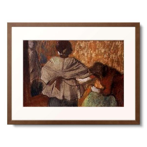 作家名： エドガー・ドガ ( 1834年 - 1917年 ) フランスの画家ジャンル： 印象派 Artist:  Degas, Edgar,1834-1917 Imagetitle:  Bei der Modistin. Location:...