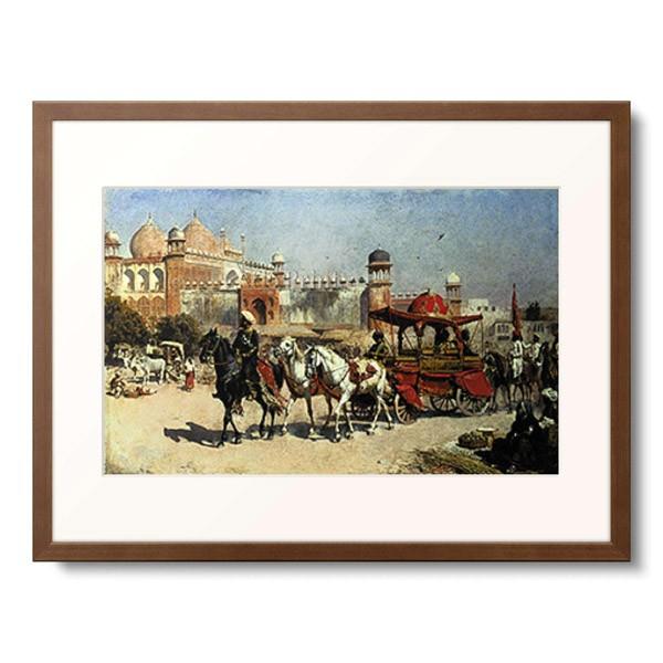 Artist:  Weeks, Edwin Lord,1849-1903 Imagetitle:  Prozession vor der Jama Masjid Moschee in Agra. Location:  Christie's ...