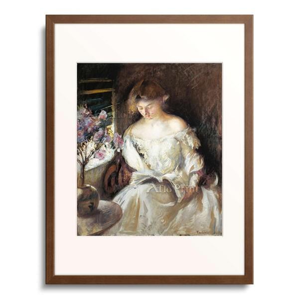 Artist:  Tarbell, Edmund Charles,1862-1938 Imagetitle:  Girl Reading. 1902 Dimensions:  96.5 x 81.2 cm  Location:  Chris...