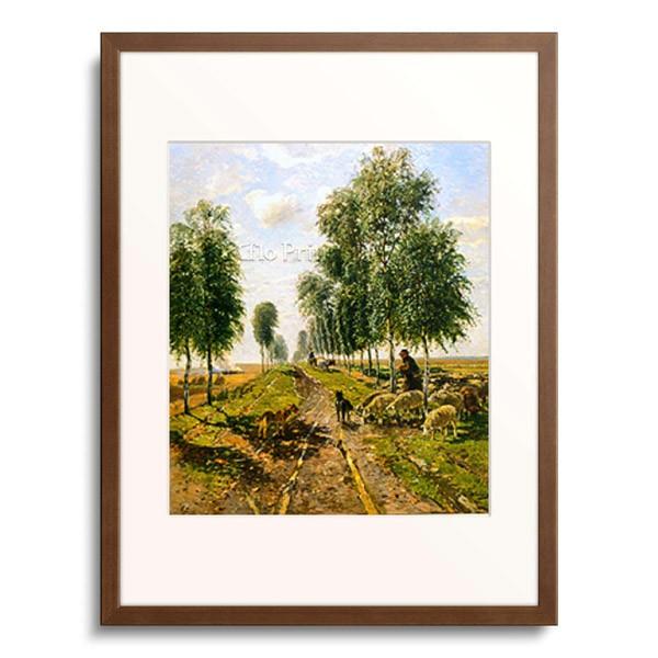 Artist:  Muhlig, Hugo,1854-1929 Imagetitle:  Schafherde am Niederrhein. Dimensions:  76 x 65 cm Location:  Private Colle...
