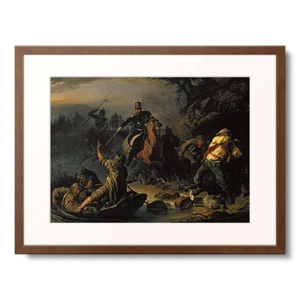 Artist:  Chudjakow, Wassilij Grig,1826-1871 Imagetitle:  Zaristische Grenzwachen uberraschen finnische Schmuggler. 1853....