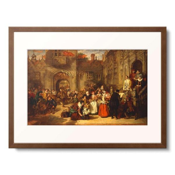 Artist:  Frith, William Powel,1819-1909 Imagetitle:  Coming of Age in the Olden Time. Dimensions:  127 x 200,7 cm Medium...