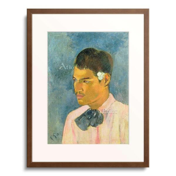 作家名： ポール・ゴーギャン  ( 1848年 - 1903年 ) タイトル：「Der junge Mann mit der Blume」フランスの画家ジャンル： 印象派　ポスト印象派 Artist:  Gauguin, Paul,1848...