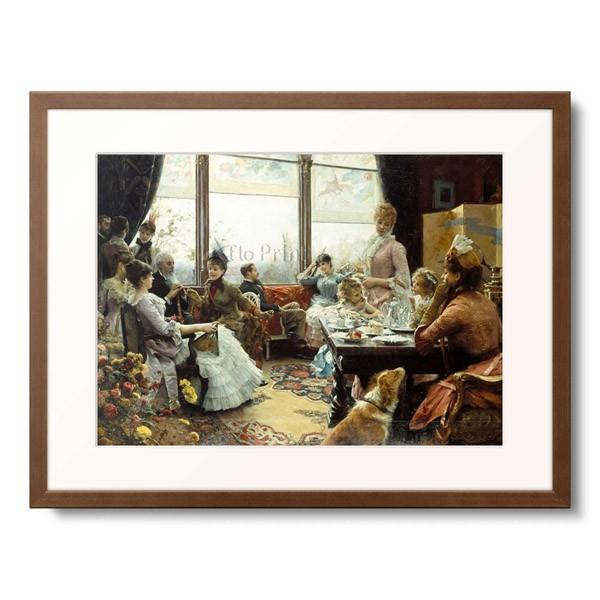Artist:  Stewart, Julius Leblanc,1855-1919 Imagetitle:  Five o'clock tea. 1883-84 Medium:  Oil/Canvas Location:  Christi...