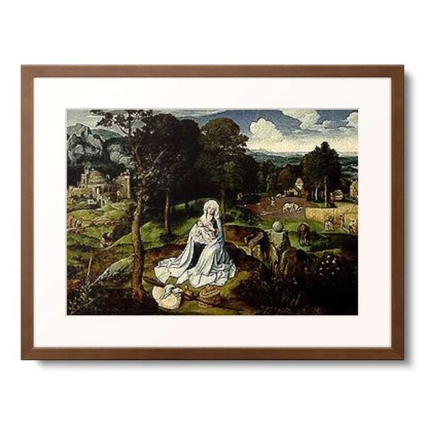 Artist:  Patinir, Joachim,um1480-1524 Imagetitle:  Ruhe auf der Flucht nach Agypten. Dimensions:  121 x 177 cm Location:...