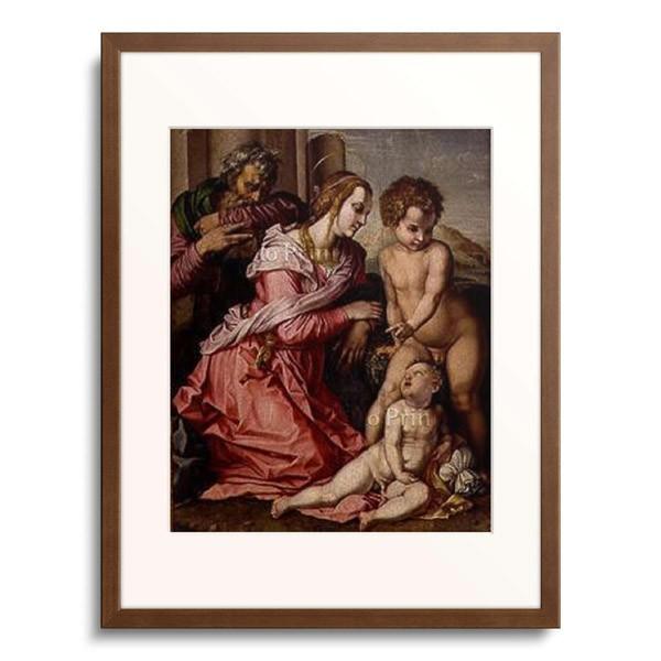 Artist:  Pontormo,Jacopo Carucci da,1494-1556/57 Imagetitle:  Die hl.Familie mit dem Johannesknaben. Location:  Madrid, ...