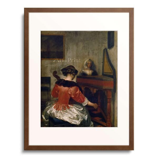 作家名:ヘラルト・テル・ボルフArtist:Borch, Gerard ter,1617-1681Imagetitle:The Concert. About 1675 Dimensions:56 x 44 cm Medium:on oak ...