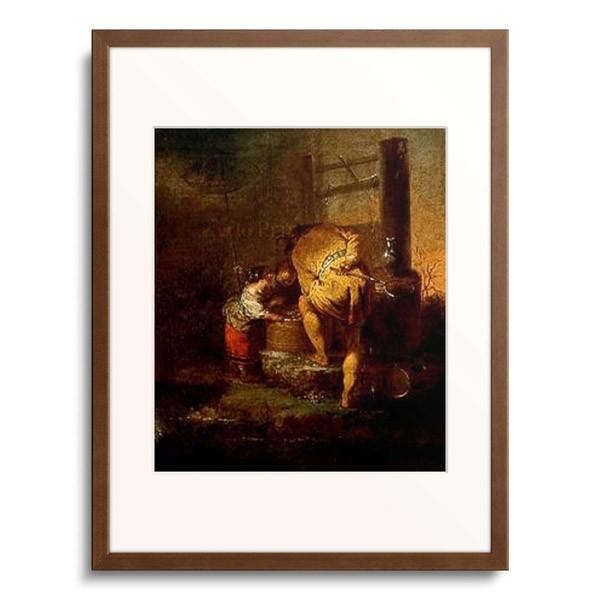 所蔵: バイエルン州立絵画コレクションArtist:  Zick, Januarius,1730-1797 Imagetitle:  Der Fischzuber. Dimensions:  36 x 30,5 cm Location:  ...