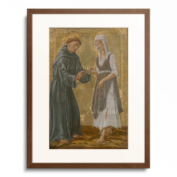 所蔵: アルテ・ピナコテークバイエルン州立絵画コレクションArtist: Il Vecchietta (P.di Lorenzo),um1412-1480 Imagetitle: Der hl.Franziskus vermahlt sic...