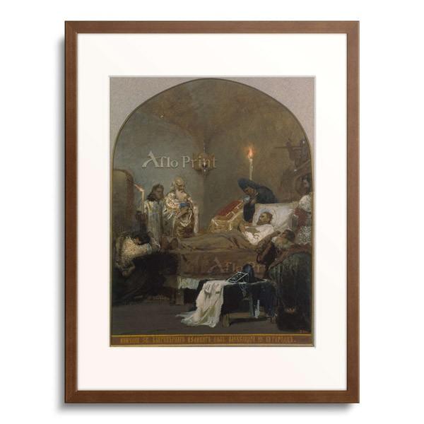 Artist:  Semiradski, Genrikh Ippolitovich,1843-1902 Imagetitle:  The death of Alexander Nevsky. Location:  St.Petersburg...