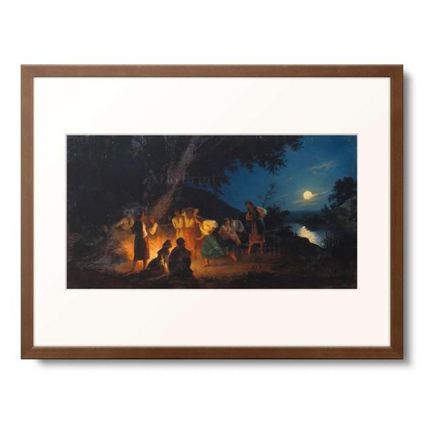 Artist:  Semiradski, Genrikh Ippolitovich,1843-1902 Imagetitle:  The Iwan Kupala Night. Dimensions:  81 x 152 cm Locatio...