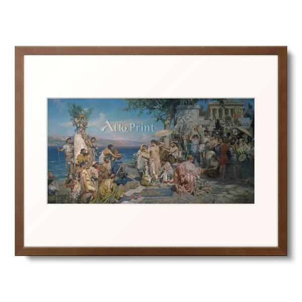 Artist:  Semiradski, Genrikh Ippolitovich,1843-1902 Imagetitle:  The festival of Poseidon. Location:  Lwow, Ukrainisches...