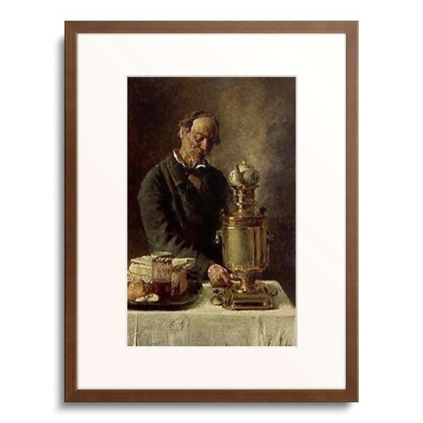 所蔵: トレチャコフ美術館Artist:  Makovskij, Konstantin Jegor,1839-1915 Imagetitle:  Teetrinker am Samowar. Location:  Moscow, Trety...