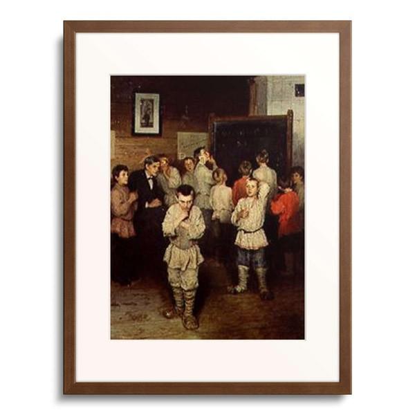 所蔵: トレチャコフ美術館Artist:  Bogdanow-Bjelski, Nikolai P,1868-1945 Imagetitle:  Kopfrechnen. 1895. Location:  Moscow, Tretyakov...