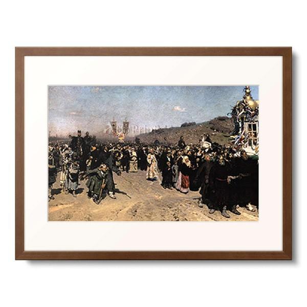 所蔵: トレチャコフ美術館Artist:  Repin, Ilja Efimowitsch,1844-1930 Imagetitle:  Kreuzprozession im Gouvernement Kursk. 1880/1883. D...
