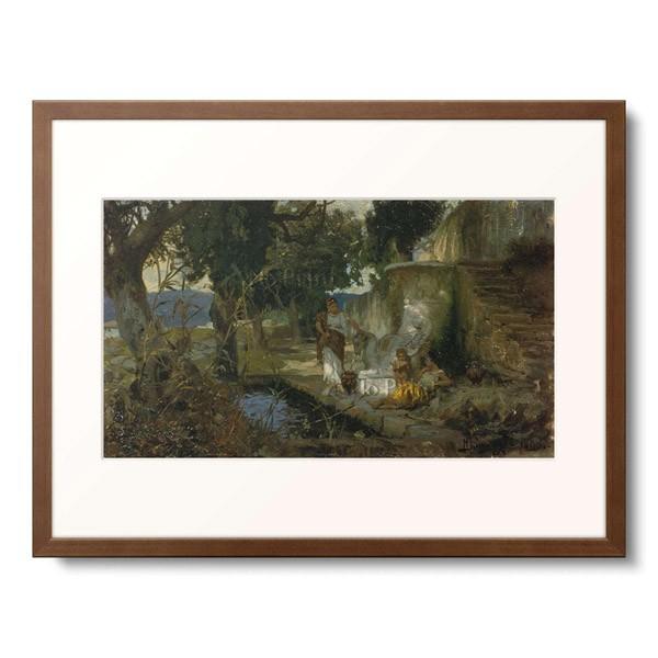 Artist:  Semiradski, Genrikh Ippolitovich,1843-1902 Imagetitle:  Scene at the well. 1890. Location:  Lwow, Ukrainisches ...