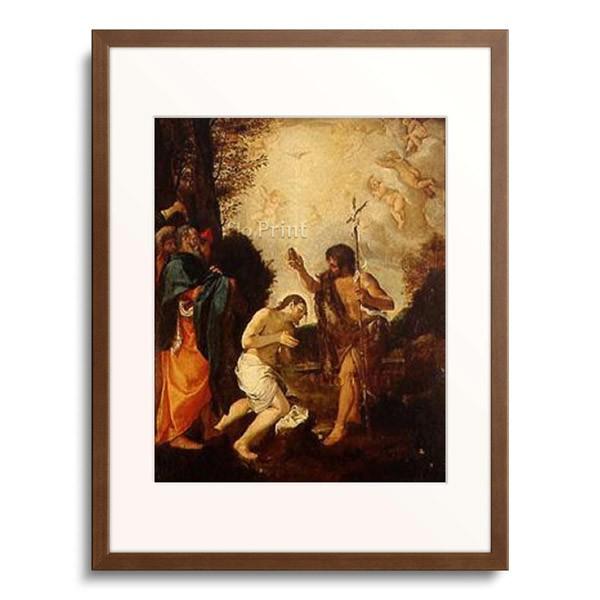 所蔵: バイエルン州立絵画コレクションArtist:  Carracci, Lodovico,1555-1619 Imagetitle:  The Baptism of Christ. Dimensions:  148 x 117 cm M...
