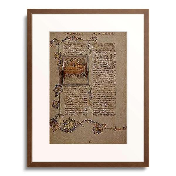 Artist:  Handschrift Imagetitle:  Miniatur aus der Wenzelsbibel (Codices Vendobonensis) fol.8.verso: Noah in der Locatio...